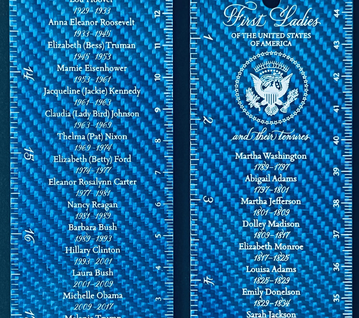 First Ladies Carbon Fiber Ruler - iconsDC
