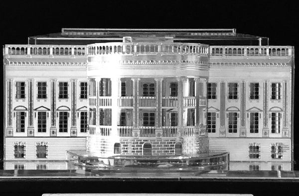White House Scale-Model (Crystal and Silver) - iconsDC